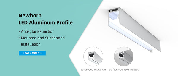 LED Strip Aluminum Profile, LED Extrusion Channel – KC Lighting